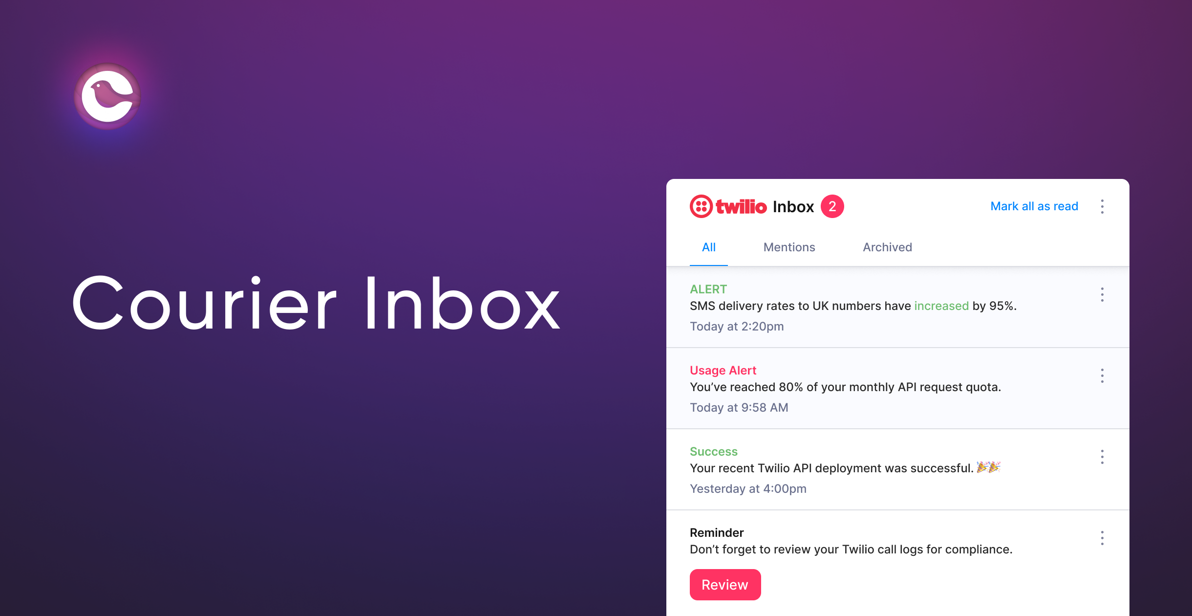 Courier | In-App Notifications Made Easy