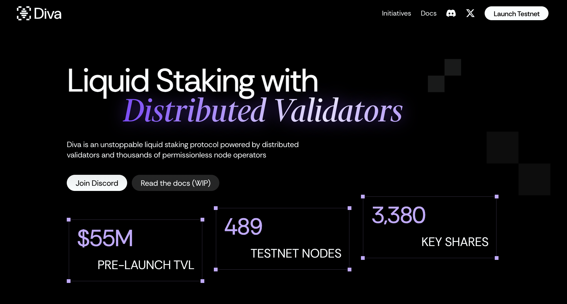 Diva Staking | Ethereum most decentralized Liquid Staking protocol