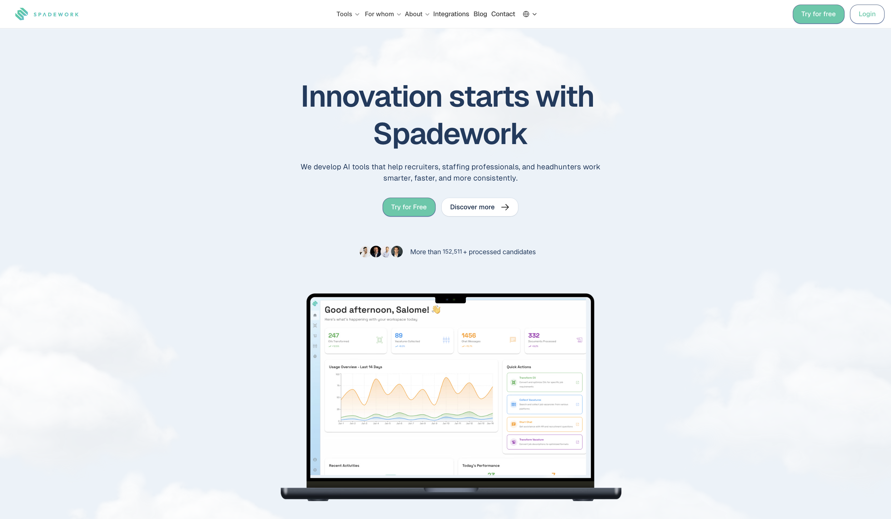 Spadework AI: Automatiseer je Recruitment Workflow & CV Parsing