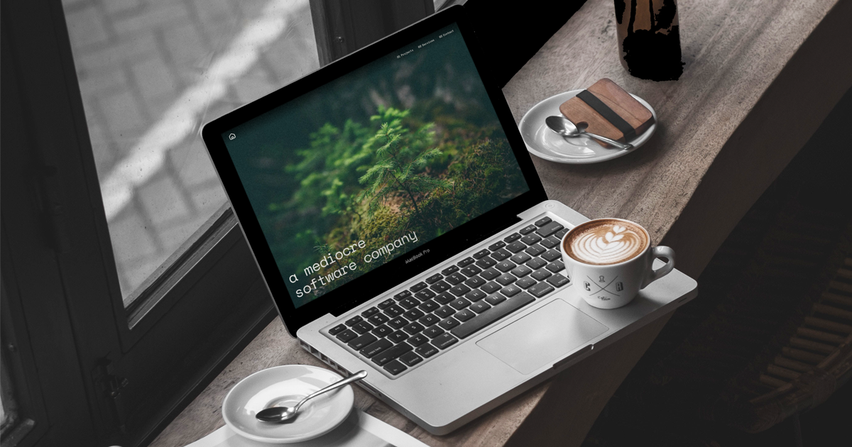 A Mediocre Software Company | Custom Website Design, Development & Management