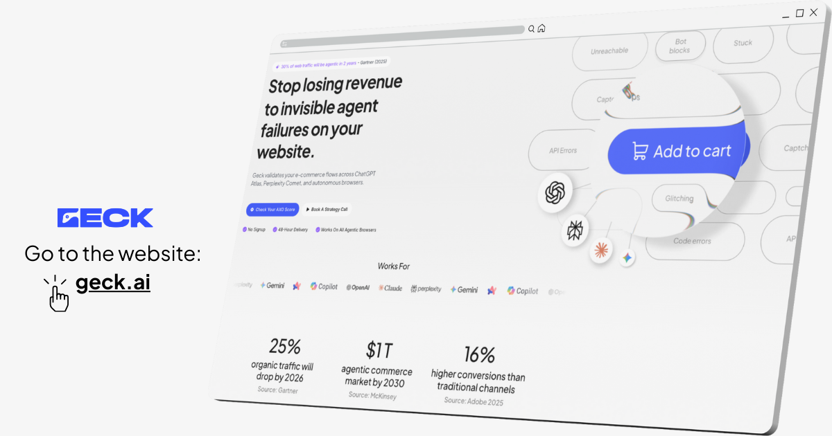 Geck - Agentic Commerce Solutions For E-Commerce