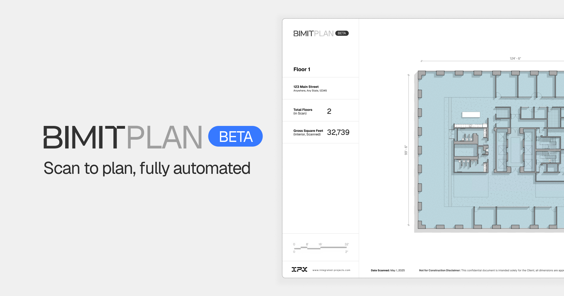 IPX | Scan to Plan, fully automated