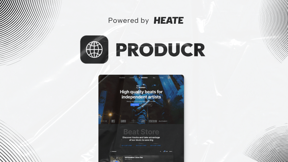 PRODUCR | The Future Of Music Producer Websites