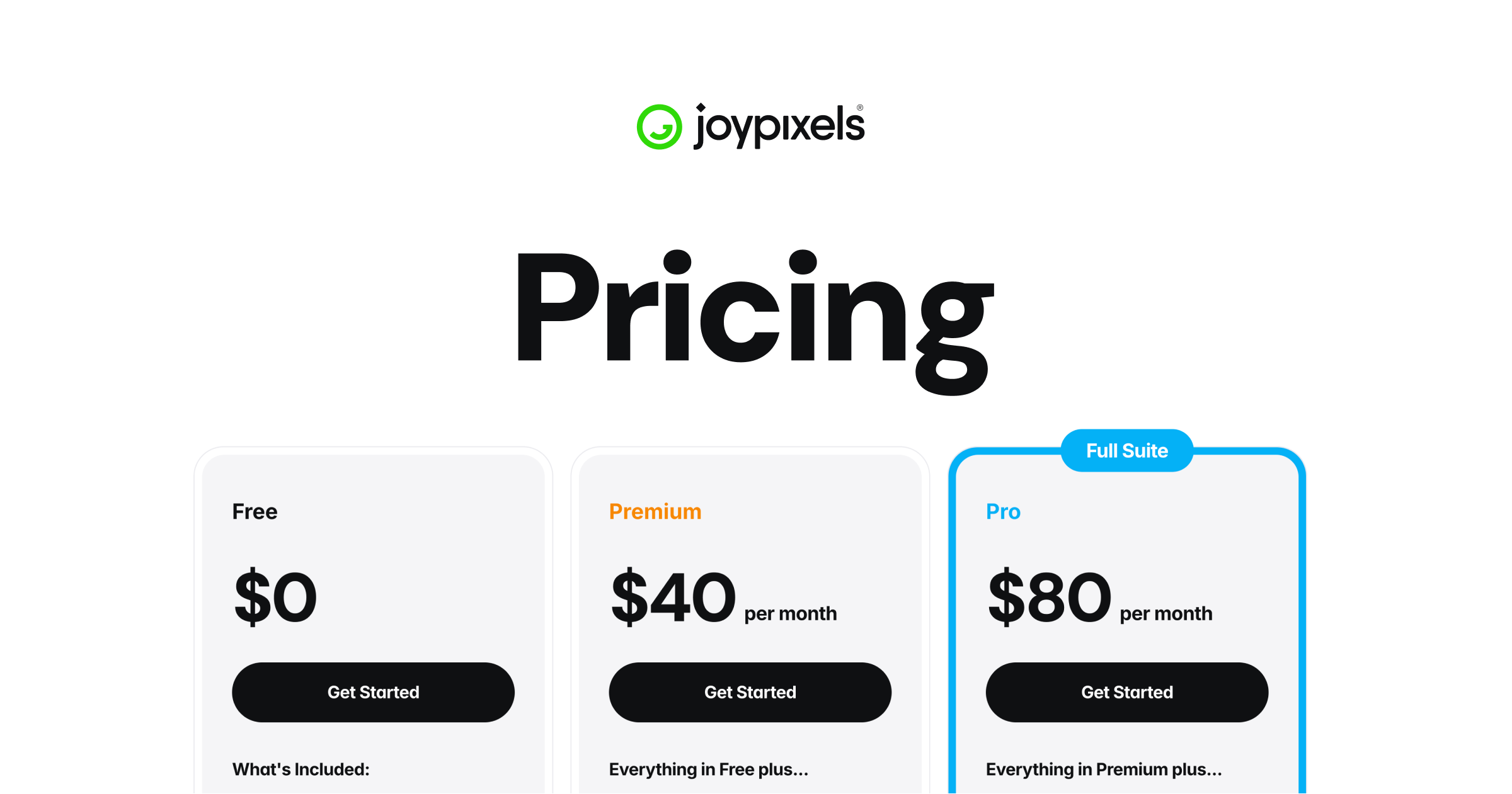 JoyPixels | Choose a Plan