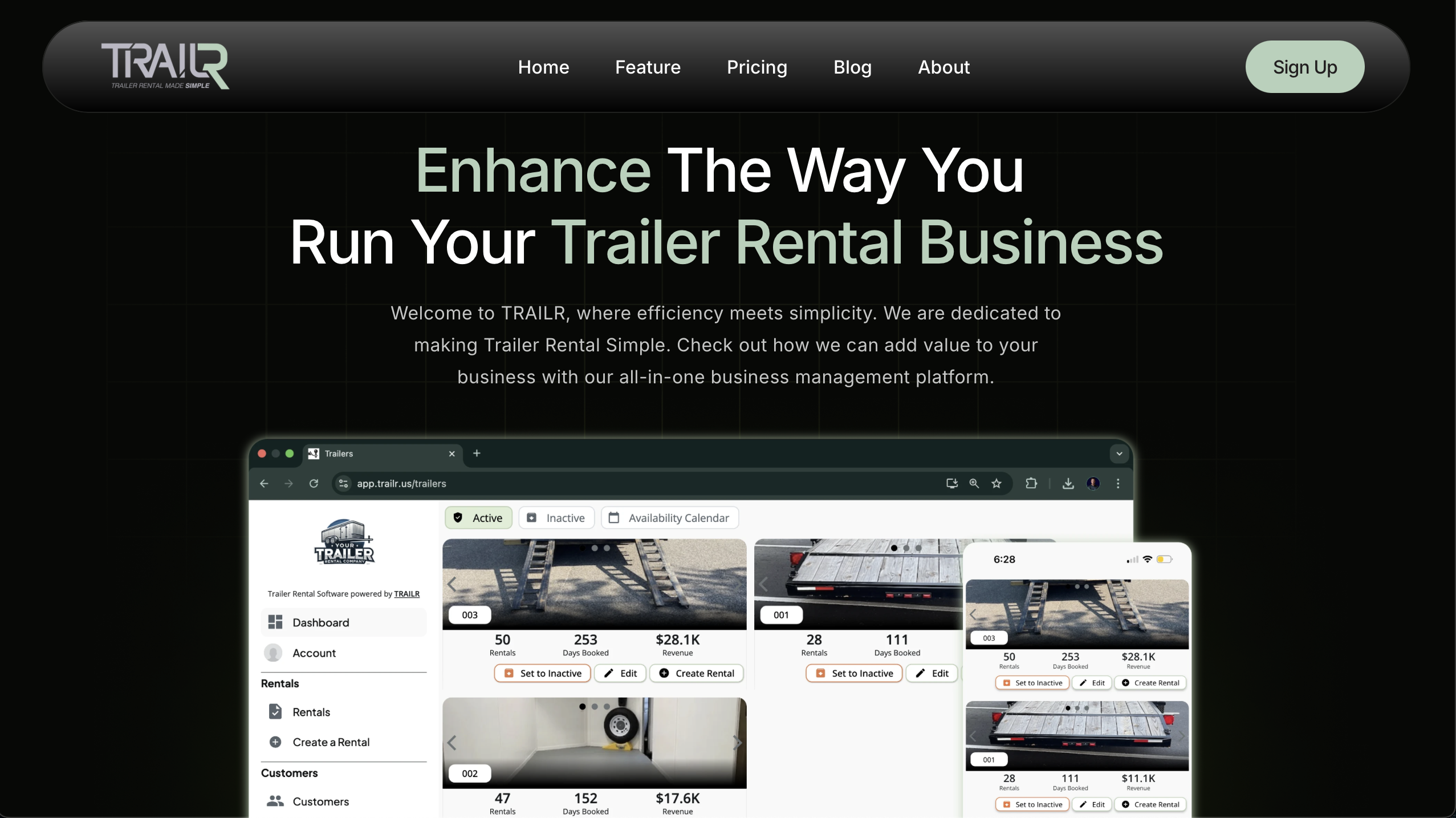 Trailr - Trailer Rental Software
