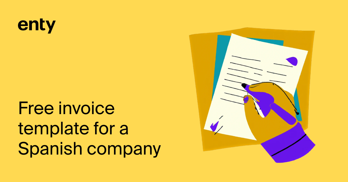 Free invoice templates for your Spanish company | Enty