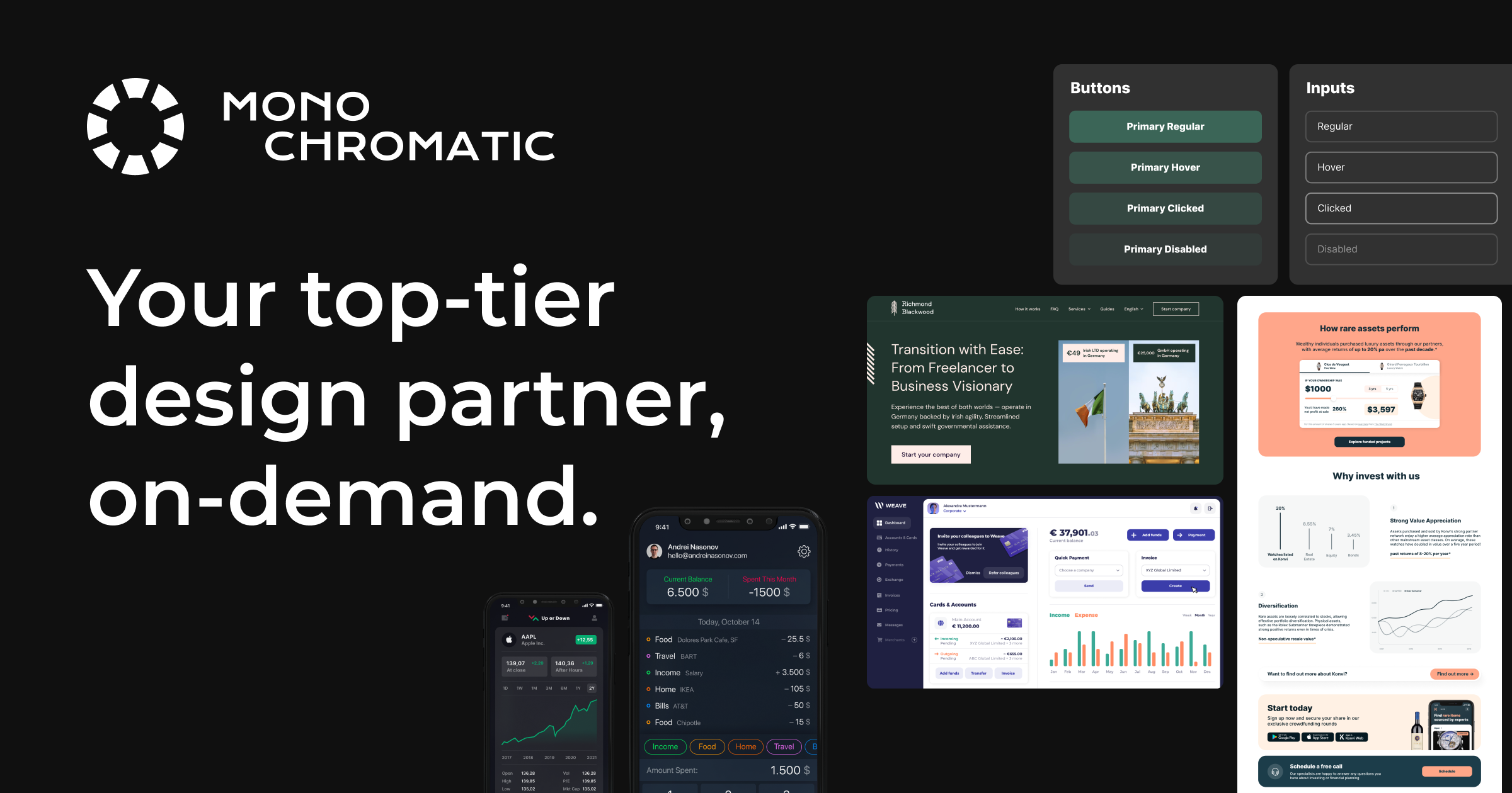 Monochromatic — Your top-tier design partner