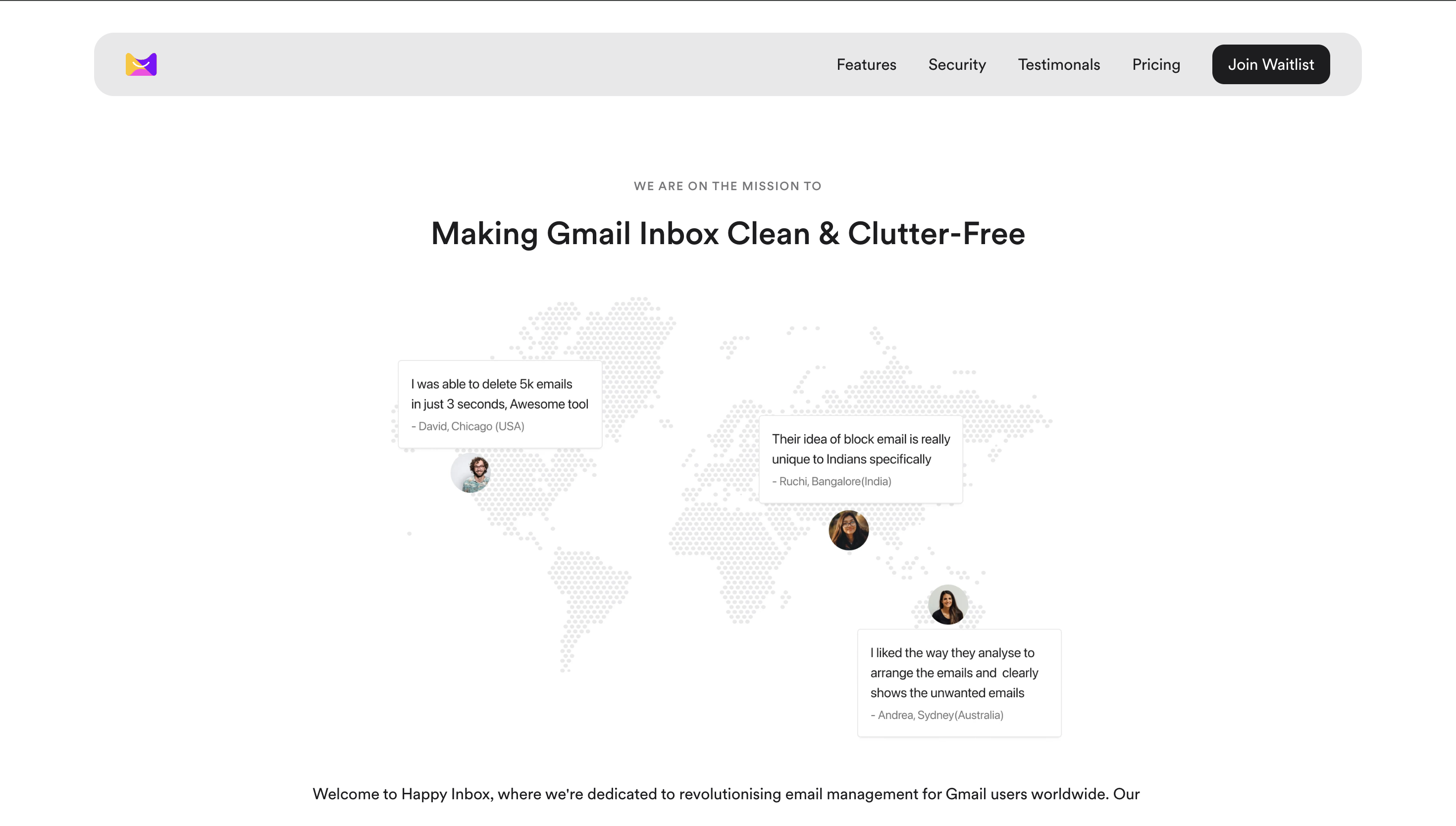 Happy Inbox - Easily clean your inbox in just minutes