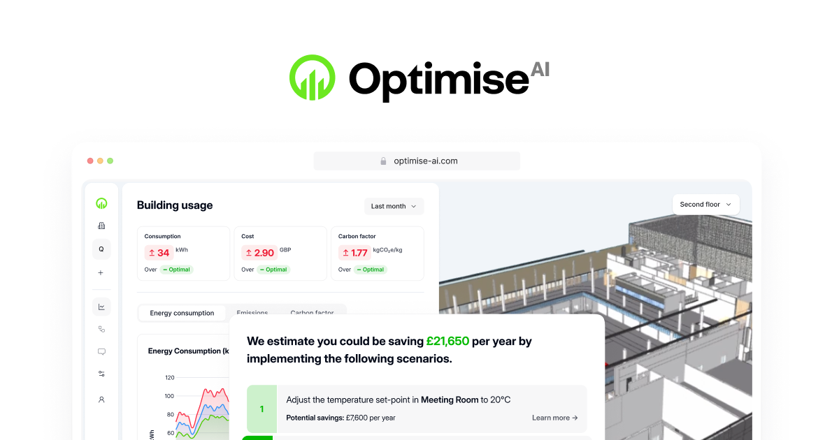 Optimise AI - Reduce your building's energy and carbon costs