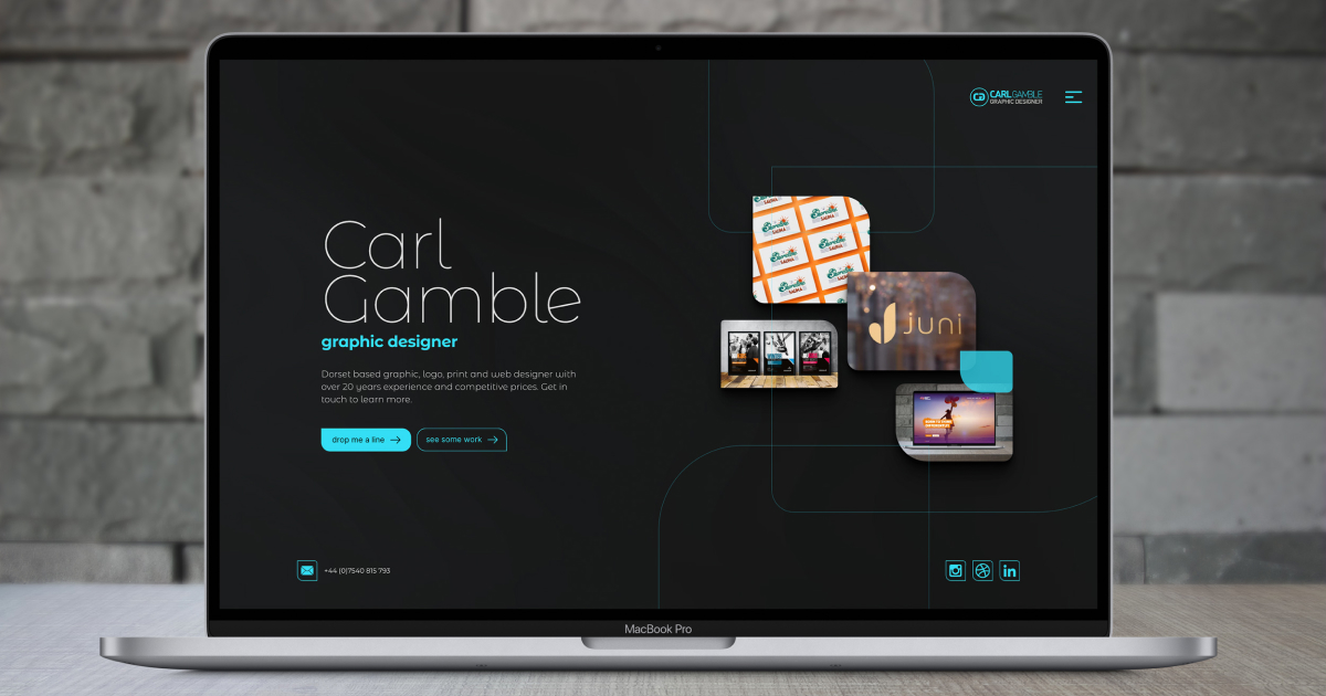 Portfolio of Carl Gamble, Graphic Designer