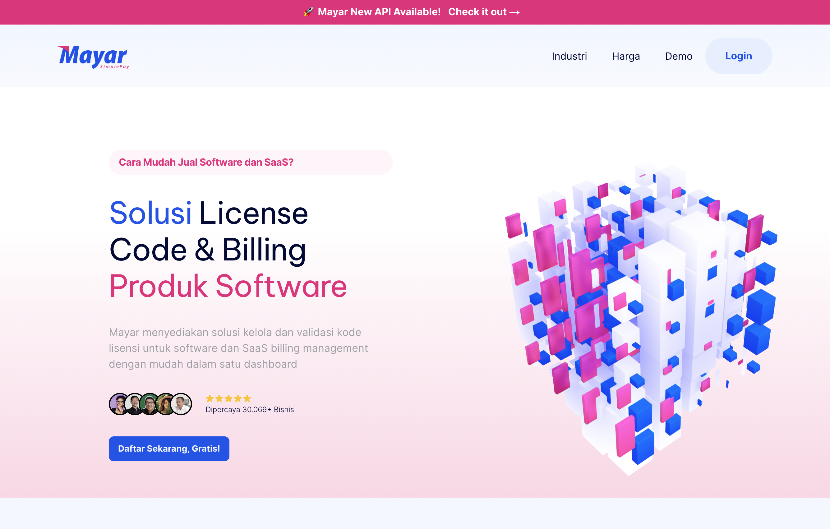 Mayar untuk Penjualan Software & SaaS