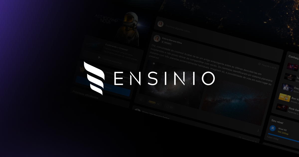 Ensinio — Sua Área de Membros all-in-one