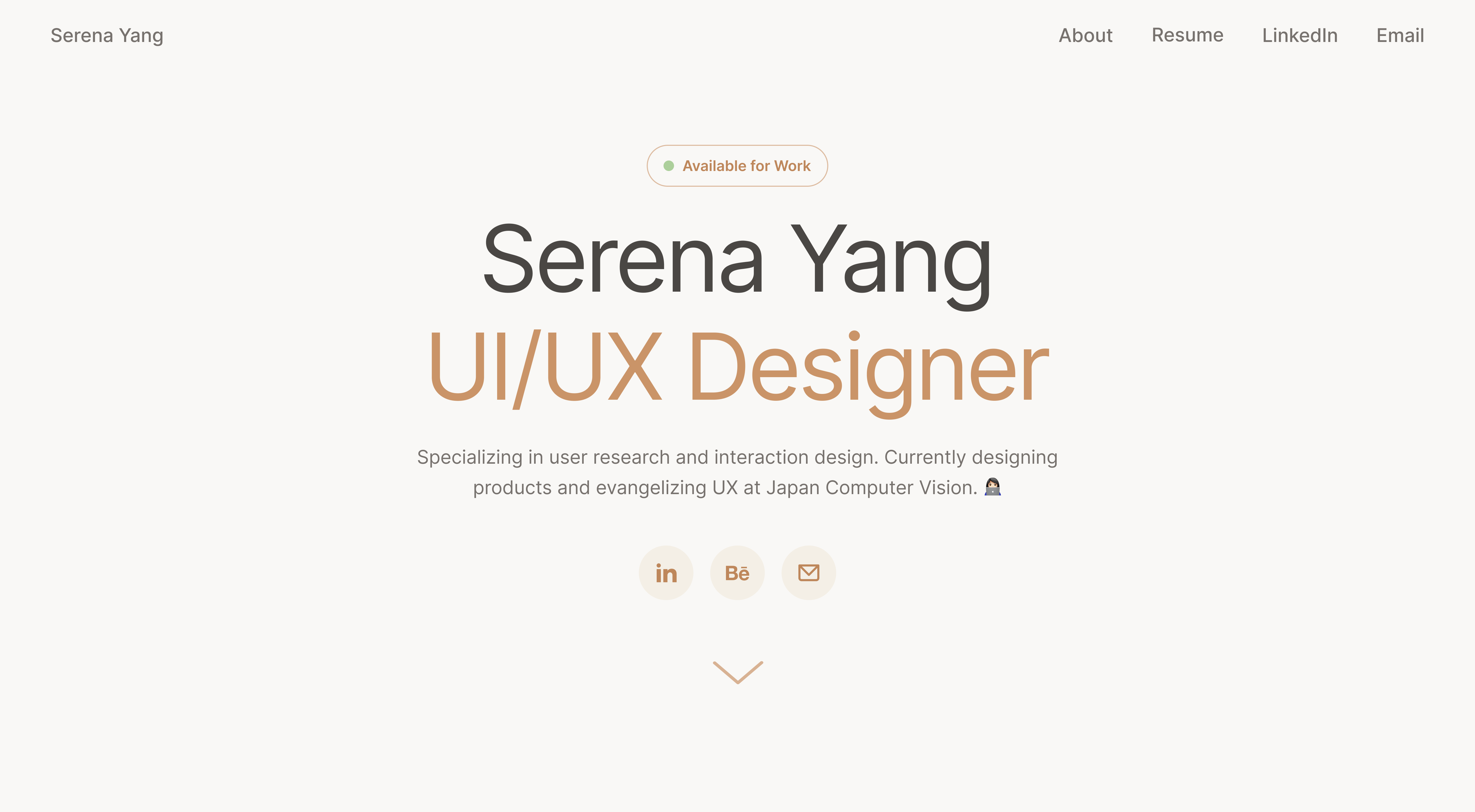 Serena Yang Portfolio