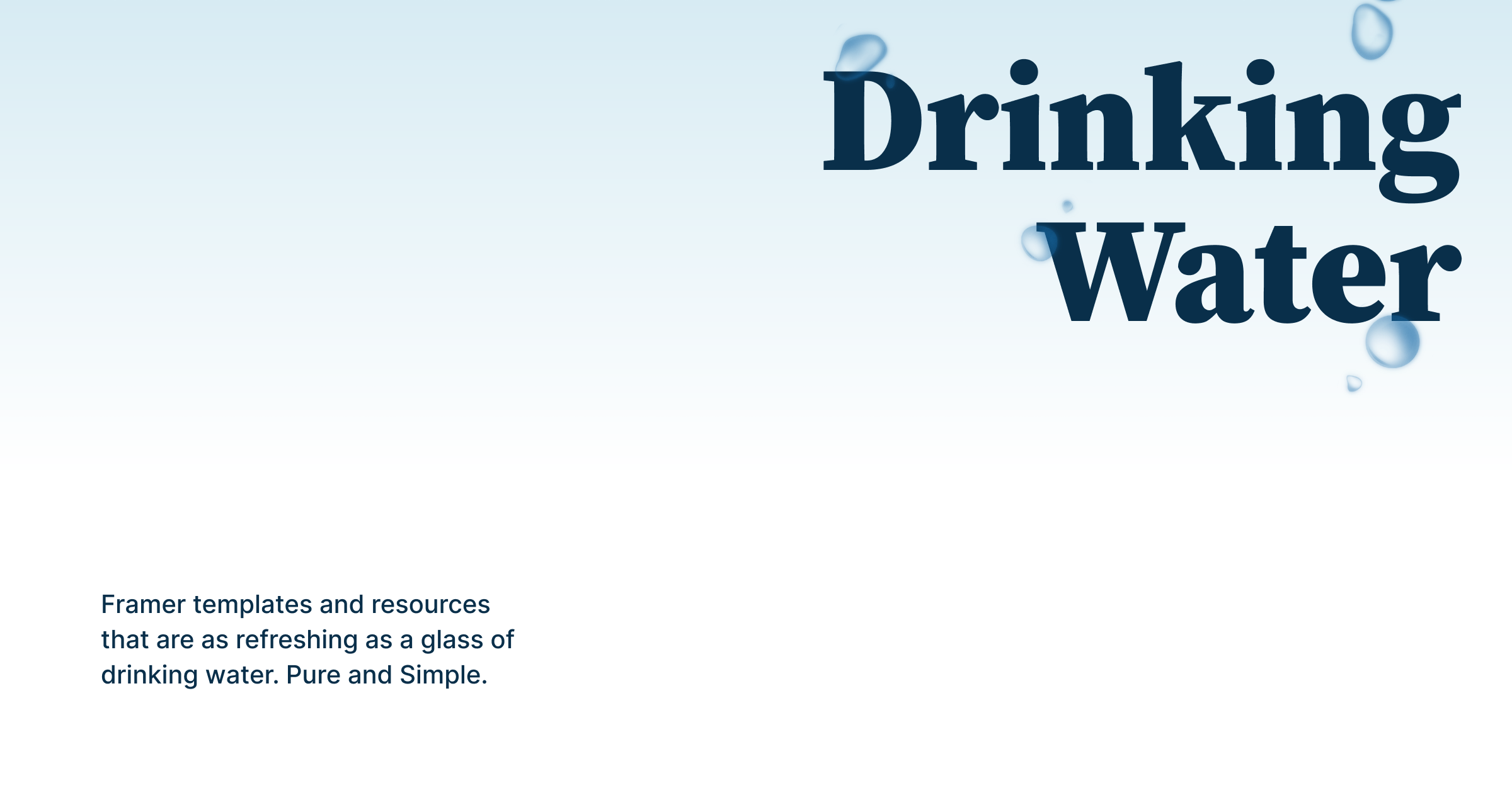 Drinking Water