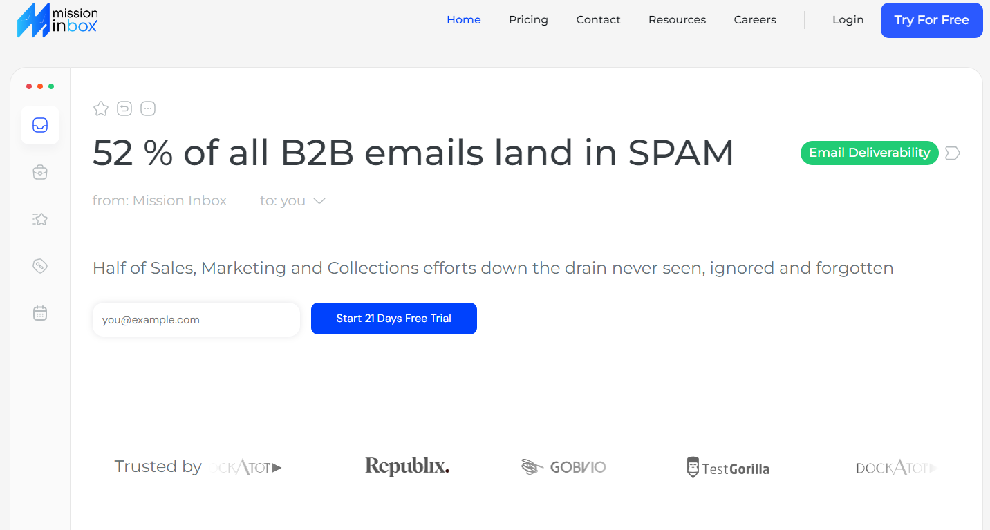Mission Inbox - Email Deliverability Infrastructure