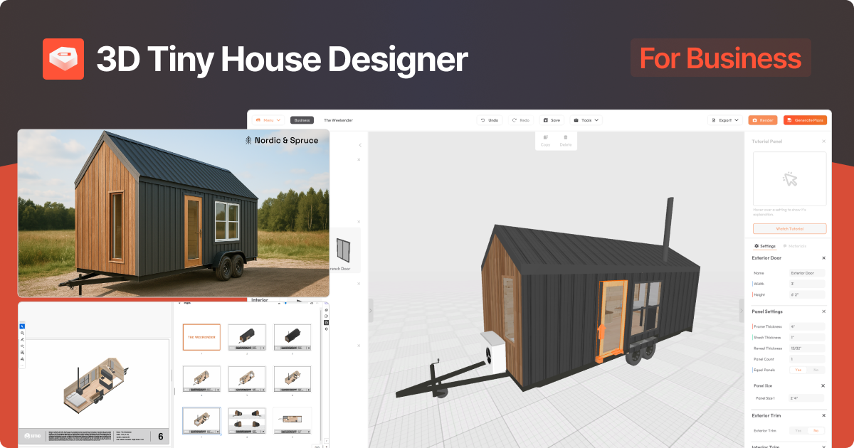 Tiny Easy | Business 3D Tiny House Design Software