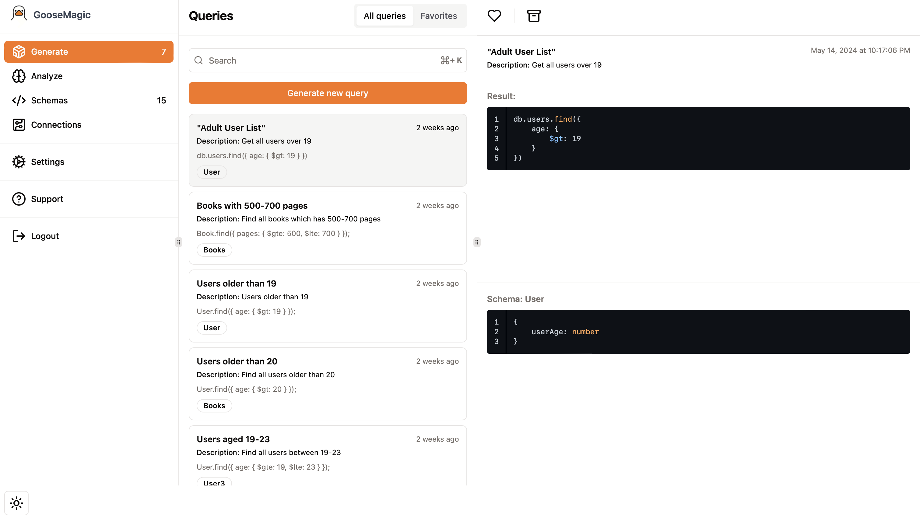 GooseMagic - NoSQL Query Builder