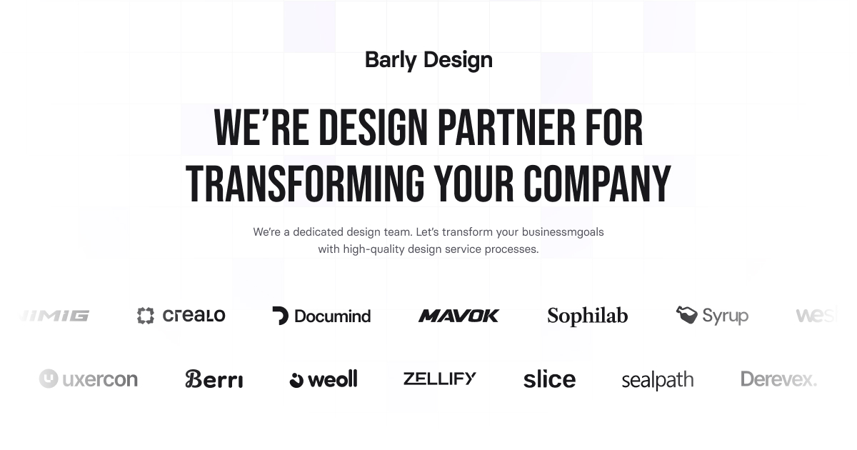 Barly Design | Design Partner