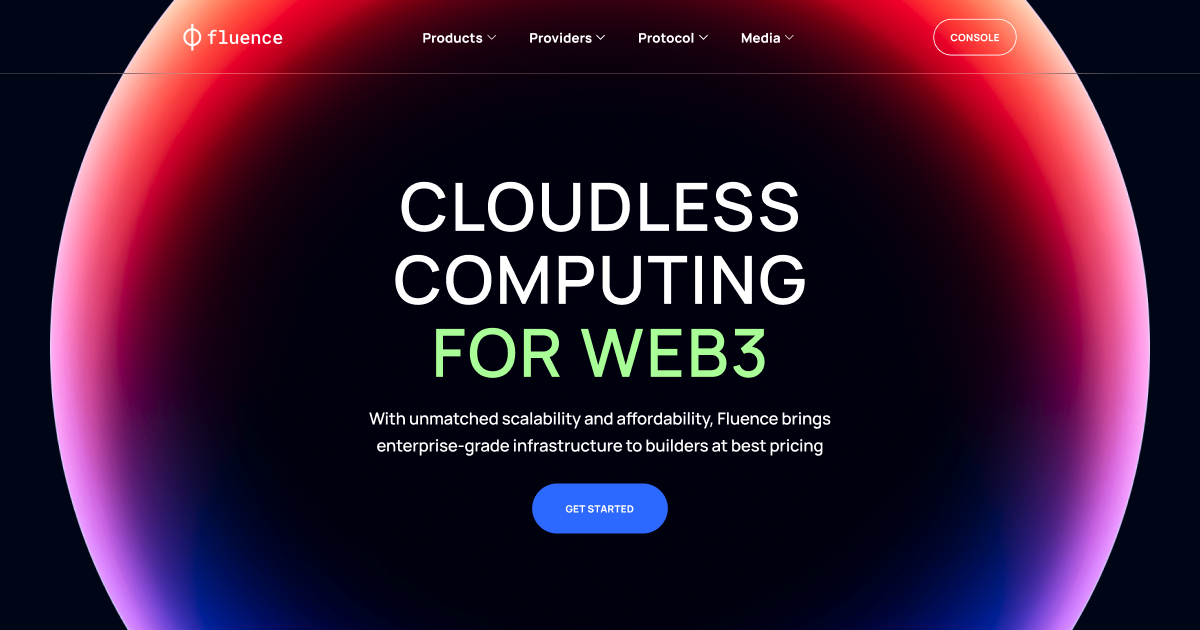 Fluence Cloudless | Decentralized computing DePIN platform