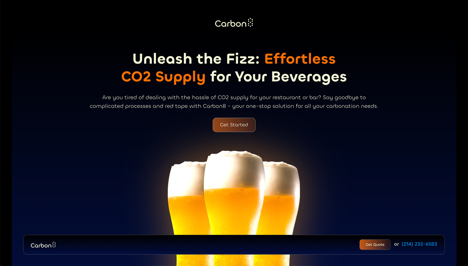 Carbon8 CO2 for Restaurants & Bars