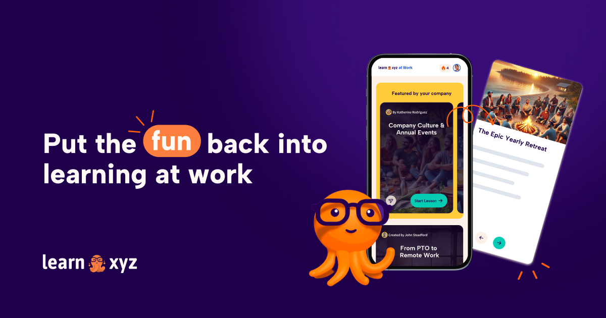 Learn.xyz – Put the fun back into learning at work