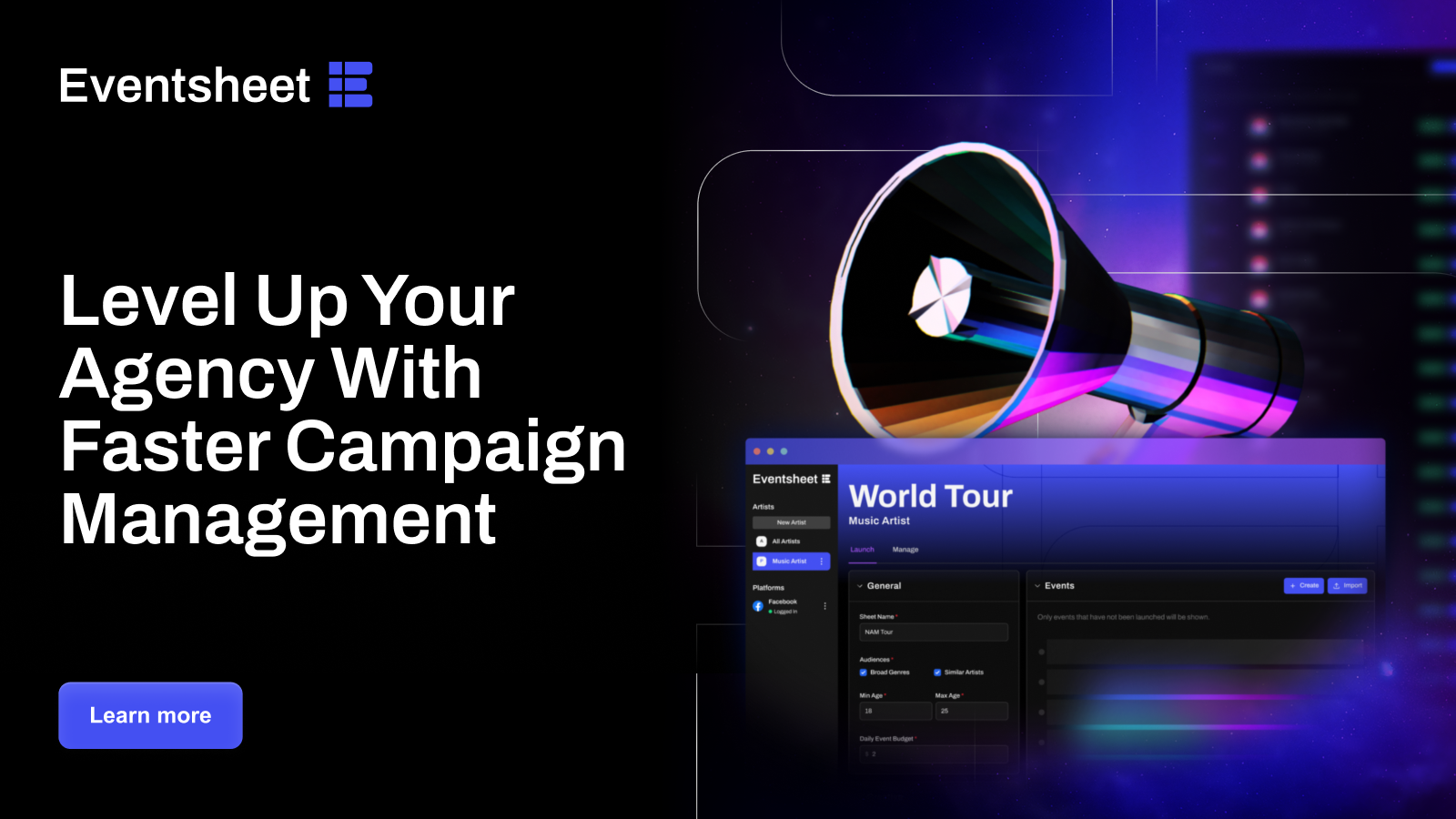 Agency Ad Campaign Management - Eventsheet