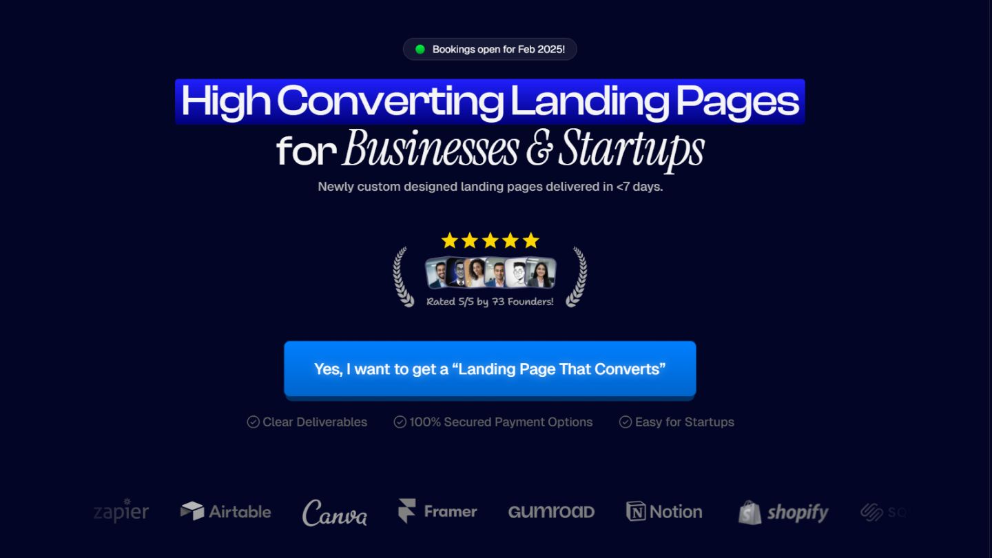 We Design Landing Pages Agency