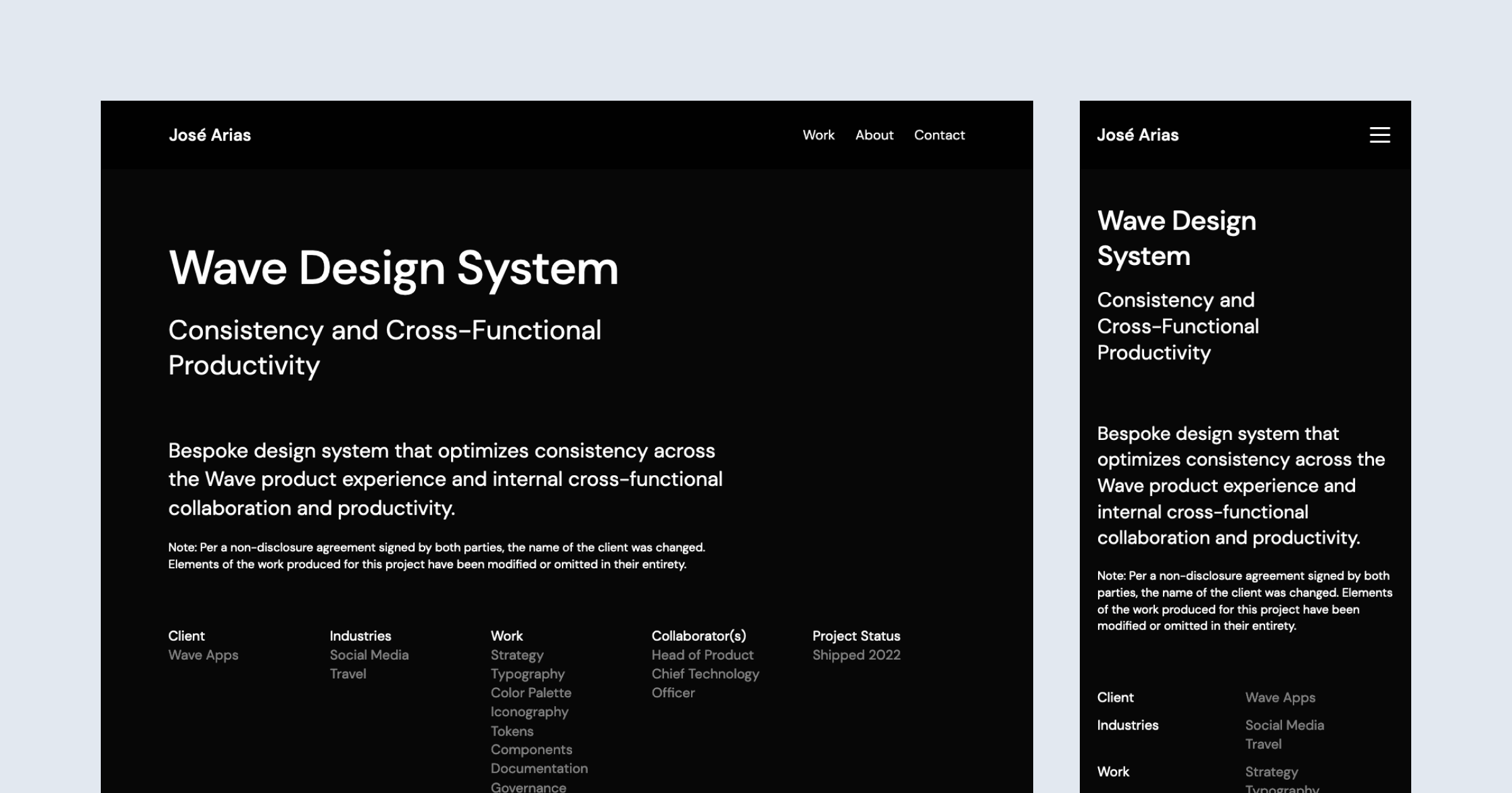 José Arias • Product Designer