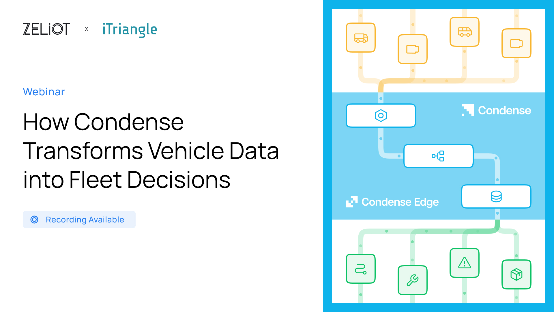 Zeliot x iTriangle | How Condense Transforms Vehicle Data into Fleet ...