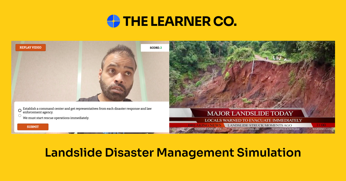Landslide Disaster Management Simulation by TLC