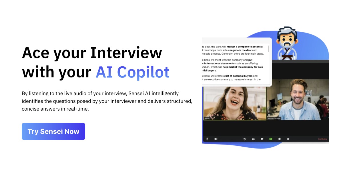 AI Interview Copilot | Sensei AI