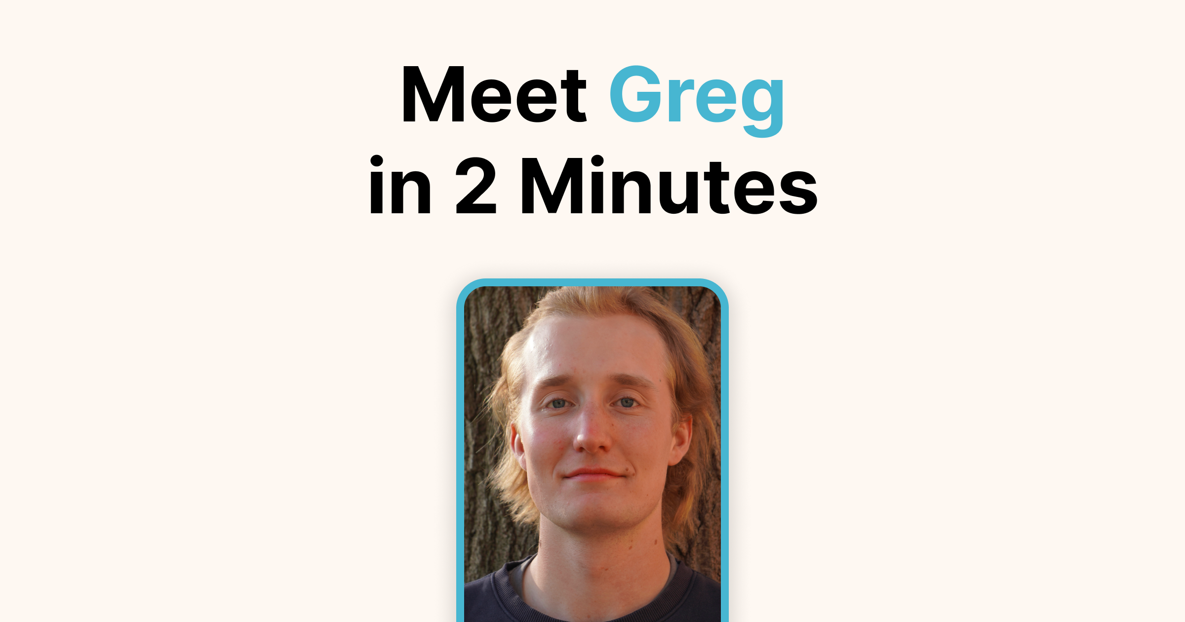 Greg's Intro Video
