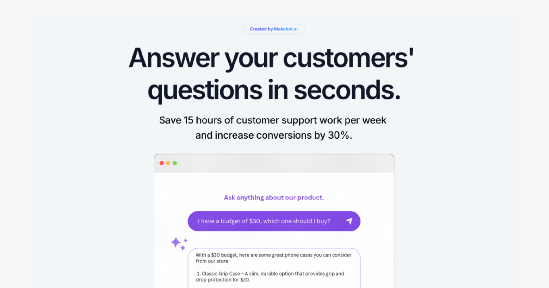 Frequentli - Answer your customers' product inquiries in seconds.