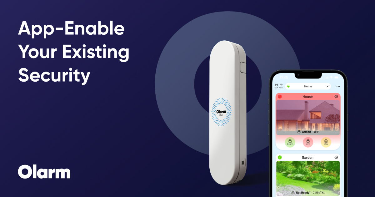 Olarm - App-control your existing security system from your phone.