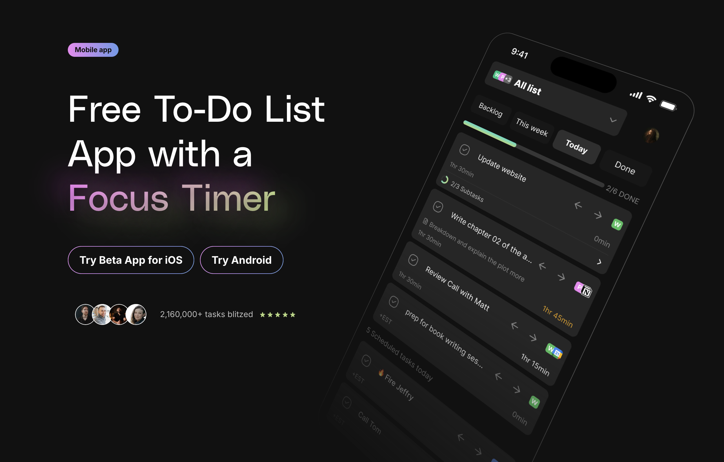 To Do List, Pomodoro, and Task Management App | Blitzit