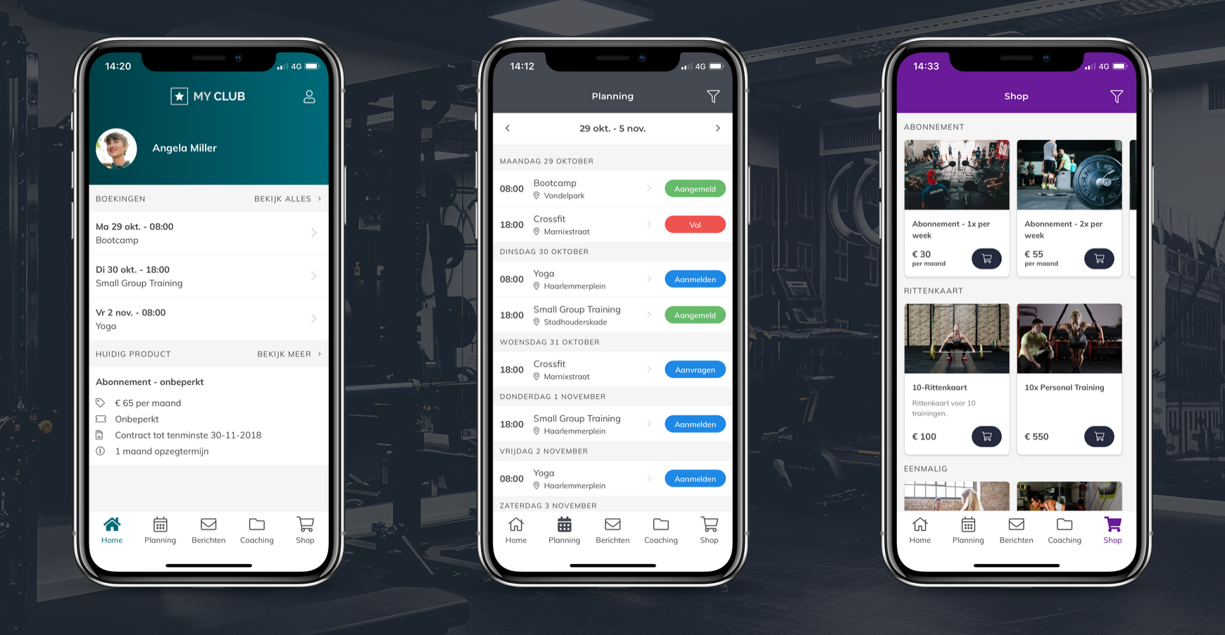 Boeken & inchecken | Trainin