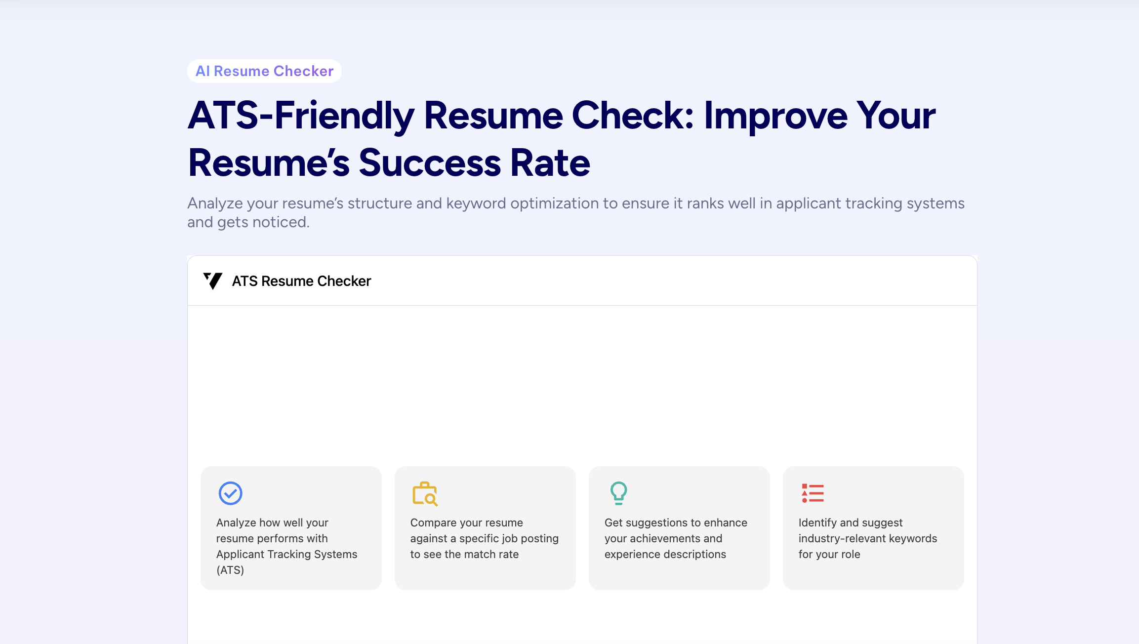 Free AI Resume ATS Checker | Test Your Resume Against ATS Software