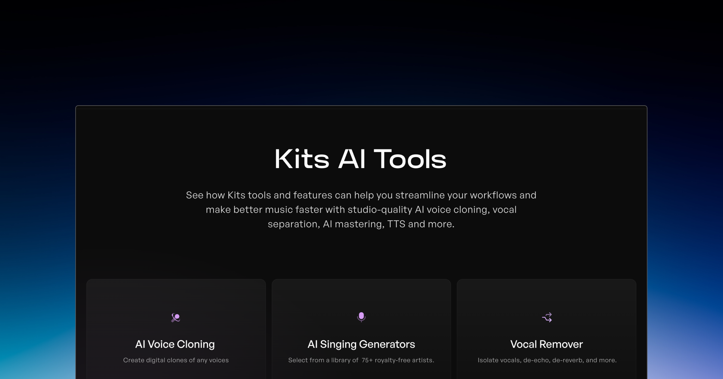 AI Music Production Tools - Kits.AI