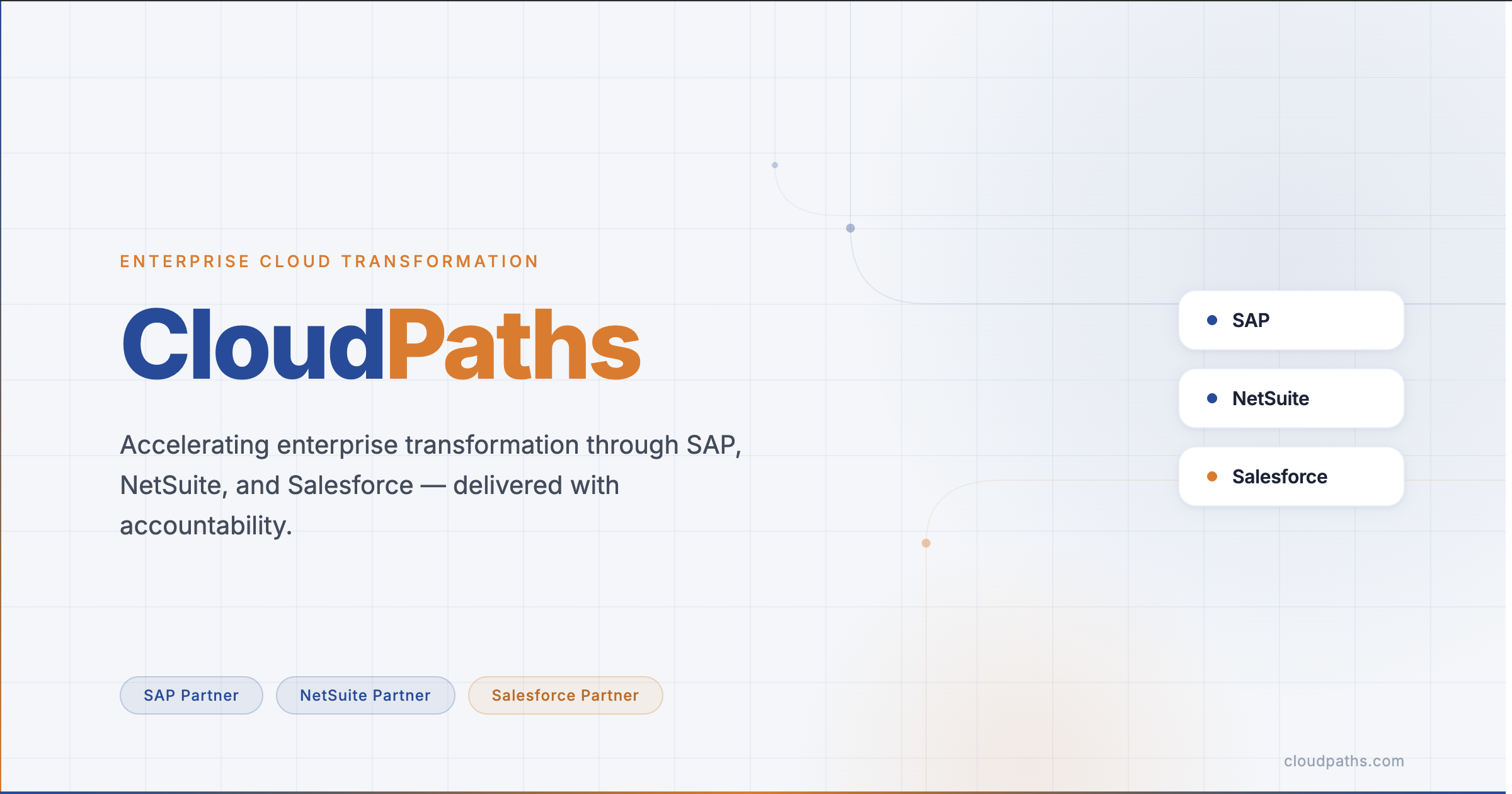 SAP, NetSuite & Salesforce Systems Integrator | CloudPaths