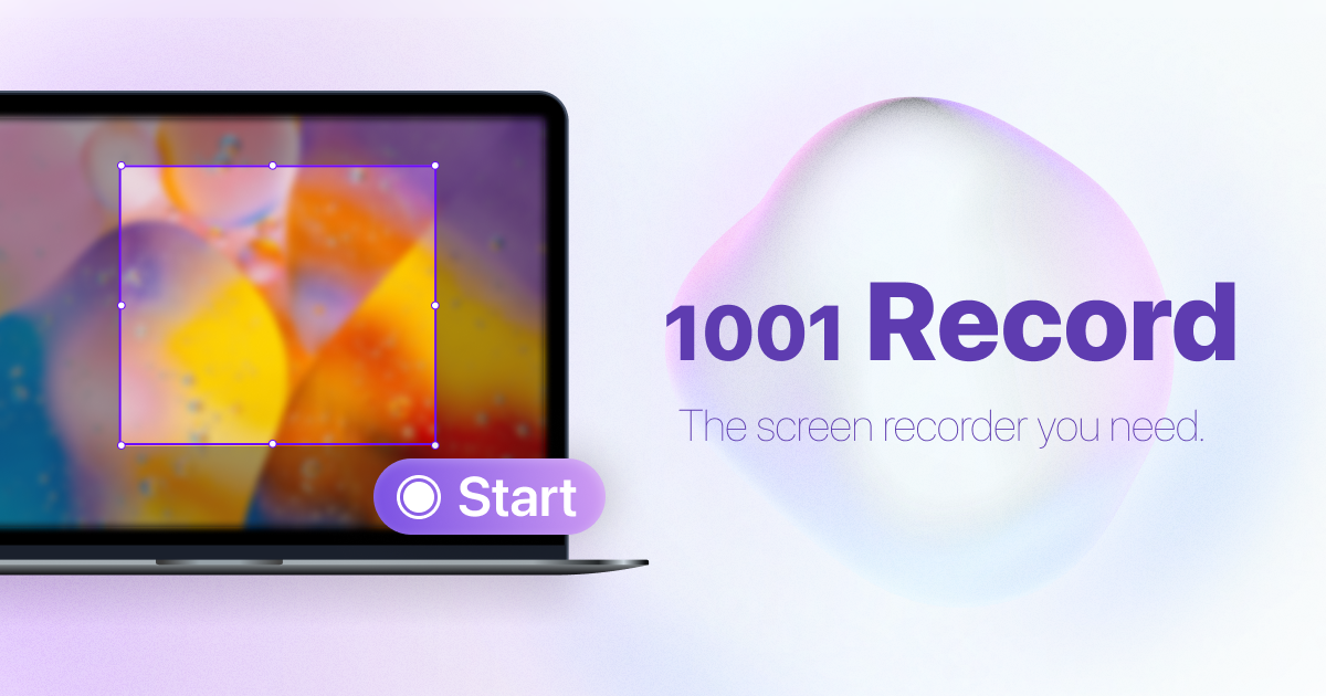 1001 Record - Screen Recorder for Mac