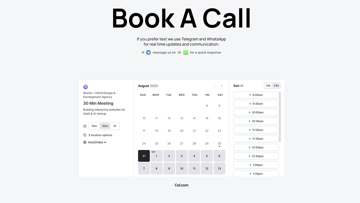 Nexila — Your Partner for High-Converting Landing Page, No-Code Development