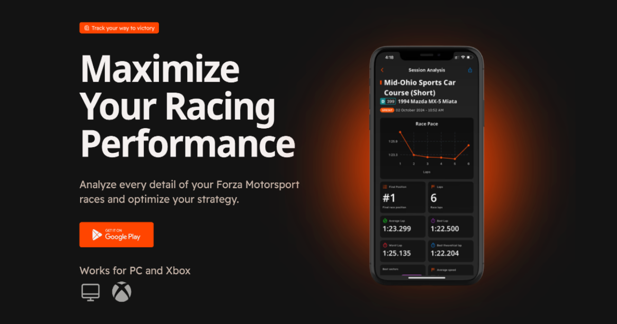 Racing View - Telemetry & Dashboard App for Forza Motorsport