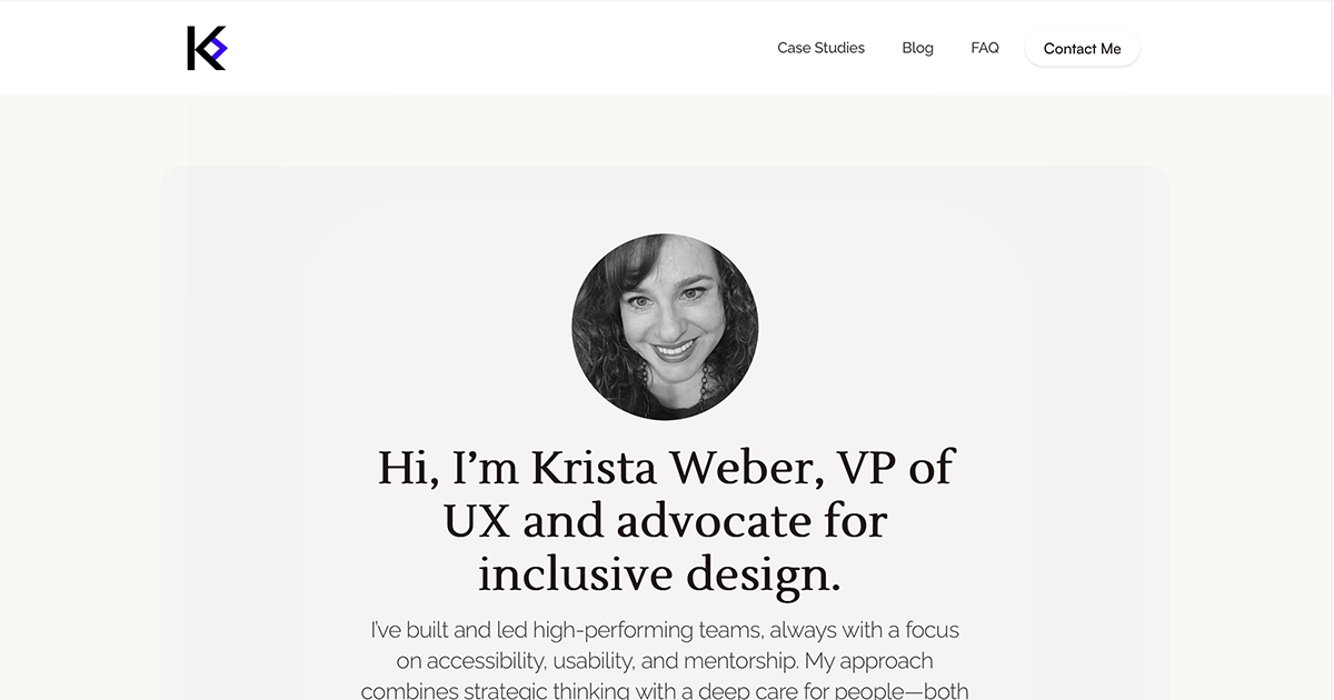 Krista Weber - UX Leader