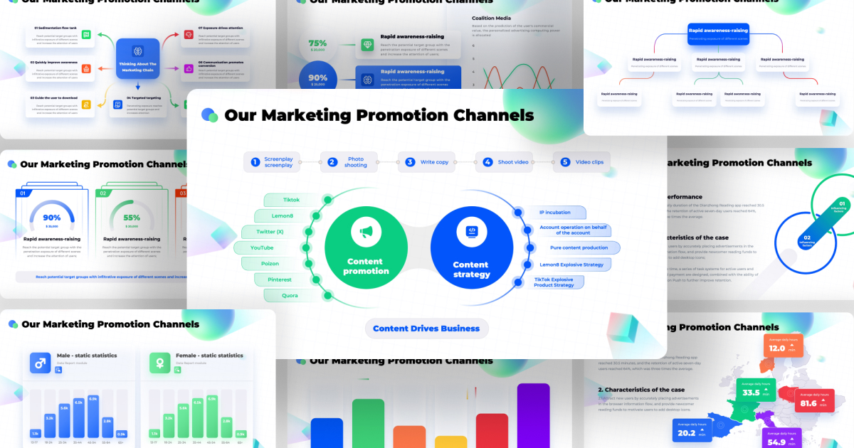Energizing Marketing Theme Presentation Template