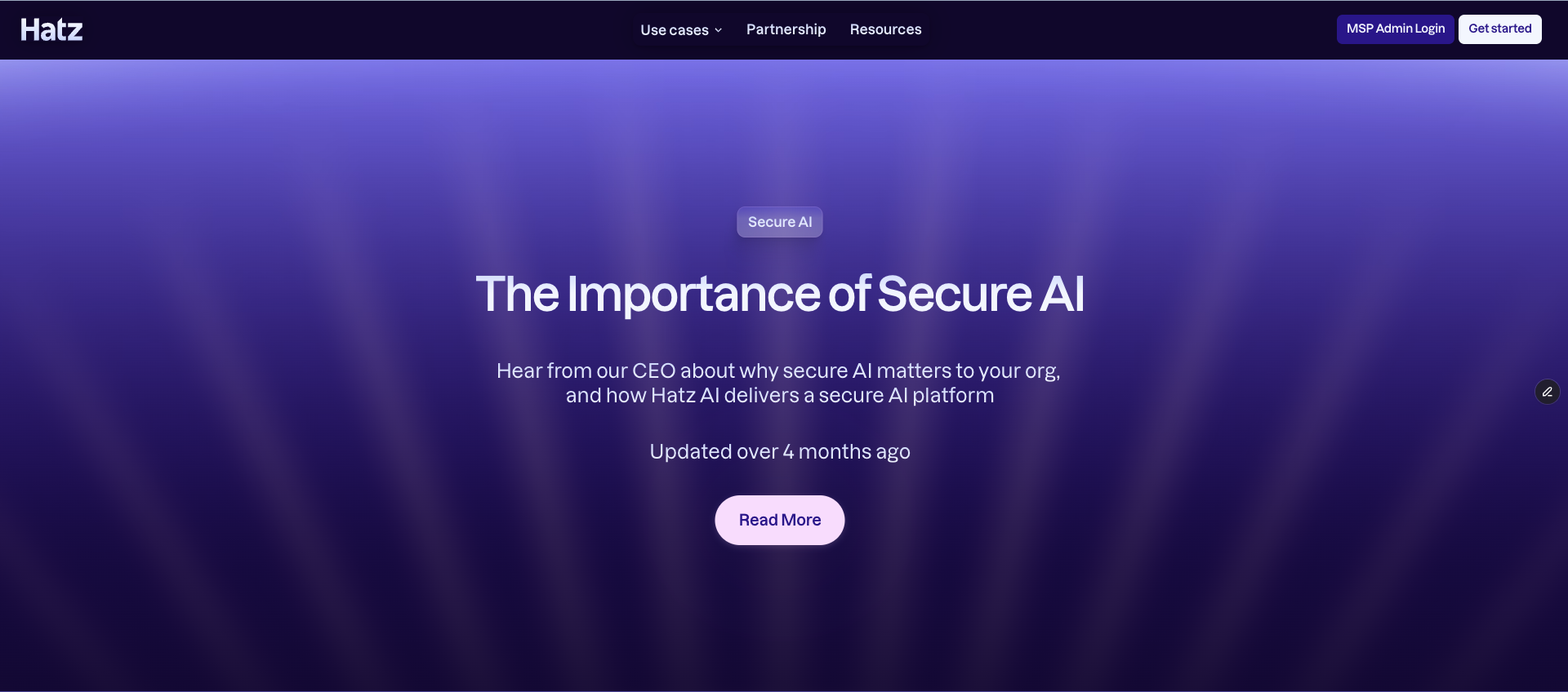 AI Security & Compliance for SMBs & MSPs | Hatz AI