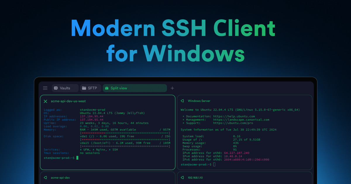 Download Termius for Windows