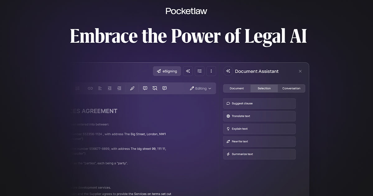 PLAI: AI-driven Legal Document Assistant by Pocketlaw