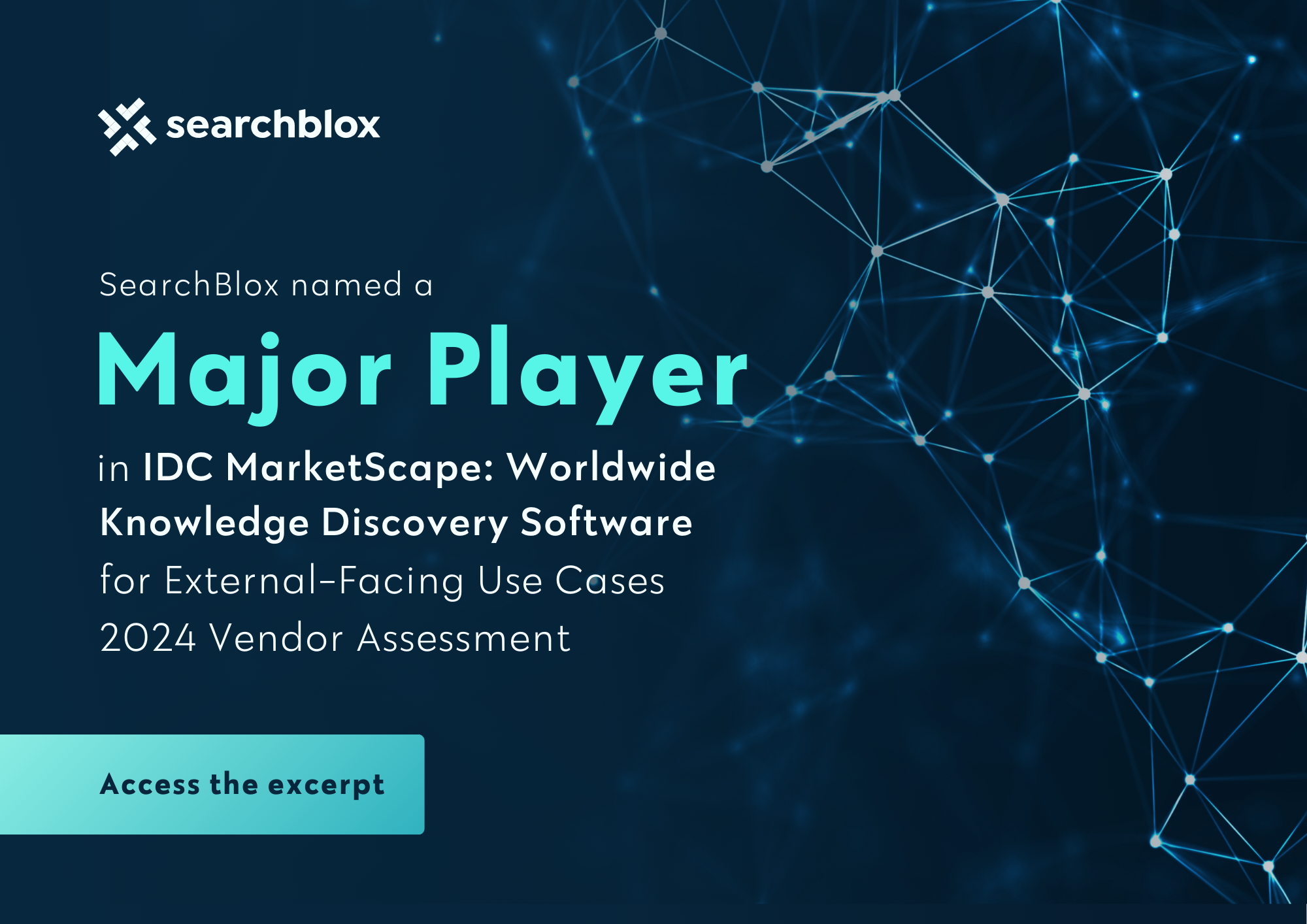 SearchBlox Named Major Player in 2024 IDC MarketScape for Knowledge Discovery Software | SearchBlox