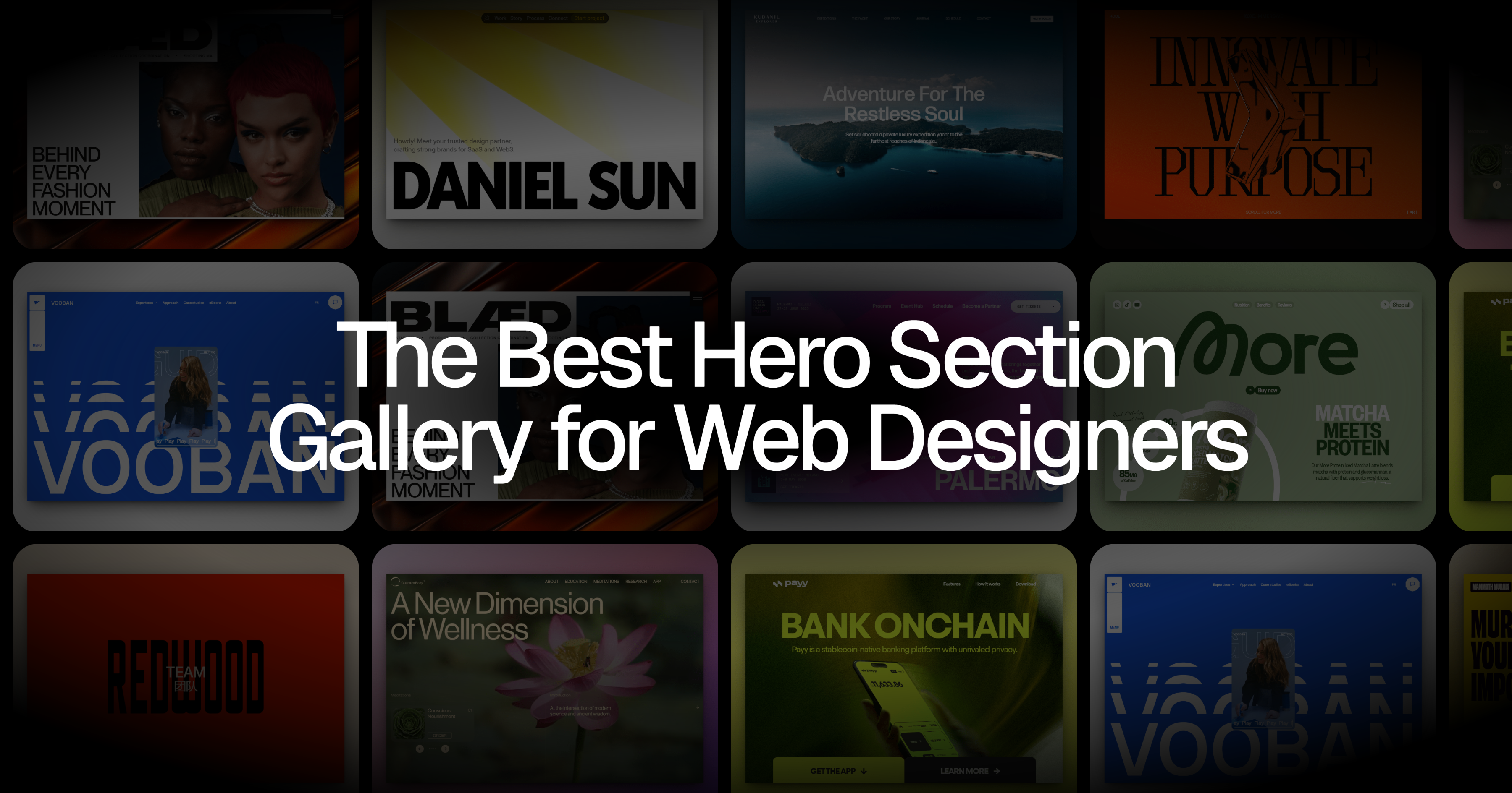 HeroInspo – Curated Hero Section Inspiration for Designers