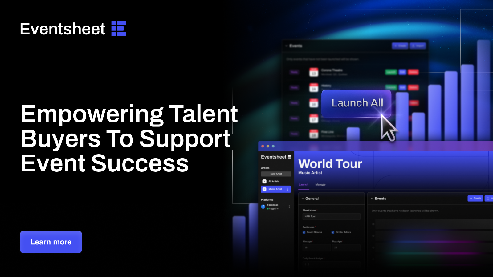 Eventsheet — For Talent Buyers